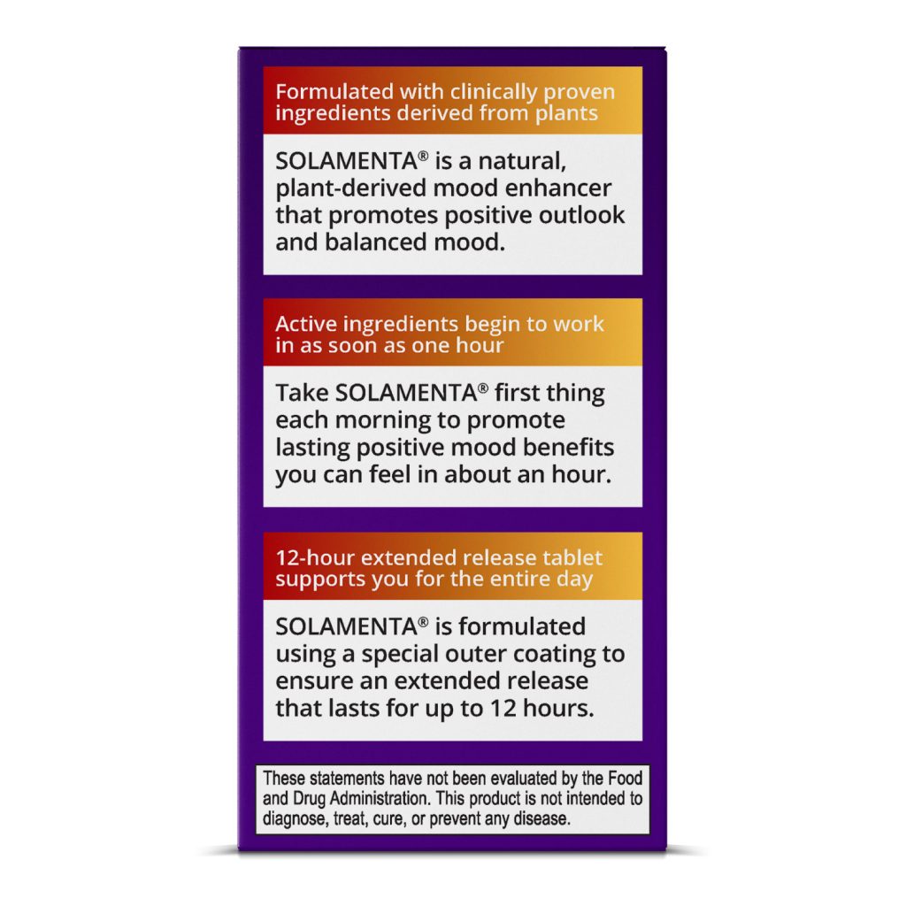 Solamenta® For 12-Hour Positive Mood Balance | Organica Phytopharma